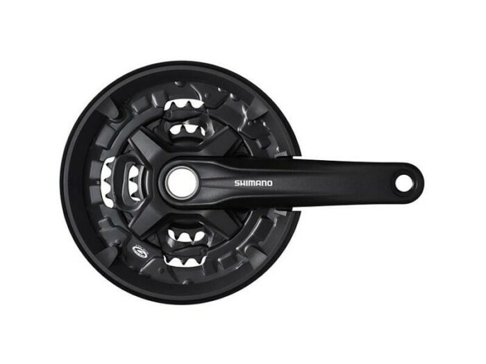 POGON SHIMANO FC-MT210-3 FOR REAR 9-SPEED 2-PCS FC 170MM 40-30-22T W/CG W/O BB PARTS BLACK IND.PACK