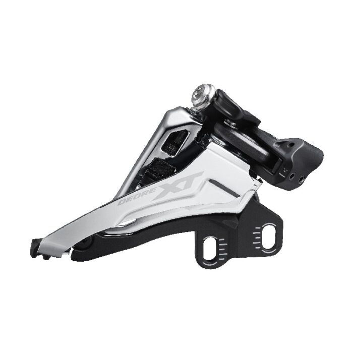 MENJAČ PREDNJI SHIMANO DEORE XT FD-M8100-E ZA 2X12 SIDE SWING FRONT-PULL E-TYPE(W/O BB PLATE) CS-ANGLE 66-69 ZA TOP GEAR 36-38T CL 48.8/51.8MM IND.PACK