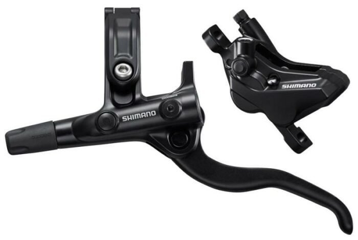 KOČNICA SHIMANO BL-M4100(L) BR-MT420(F) BLACK W/O ADAPTER RESIN PAD(W/O FIN) 1000MM HOSE(SM-BH90-SS BLACK) W/CONNECTER INSERT IND.PACK