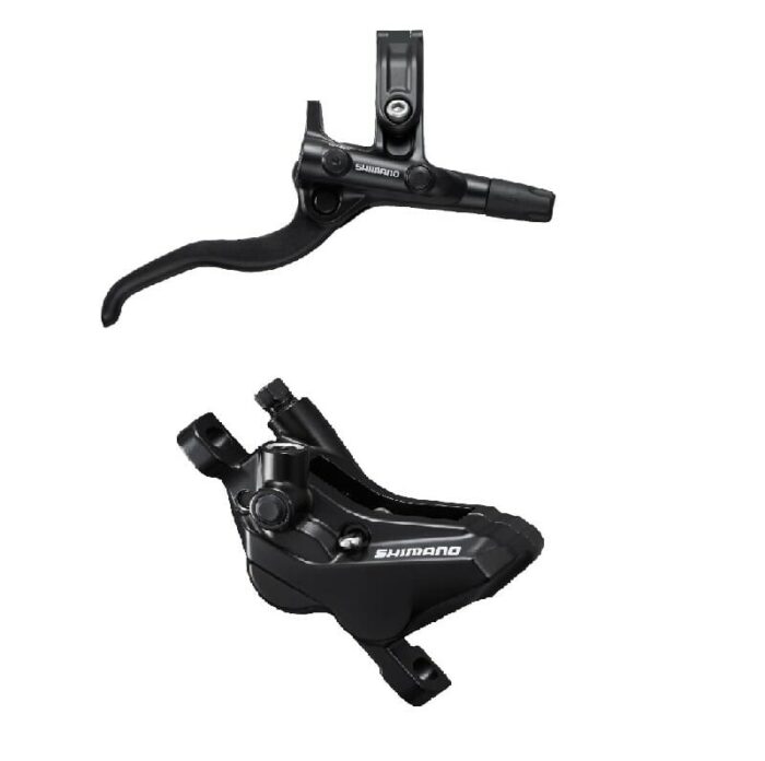 KOČNICA SHIMANO BL-M4100(R) BR-MT420(R) BLACK W/O ADAPTER RESIN PAD(W/O FIN) 1700MM HOSE(SM-BH90-SS BLACK) W/CONNECTER INSERT IND.PACK