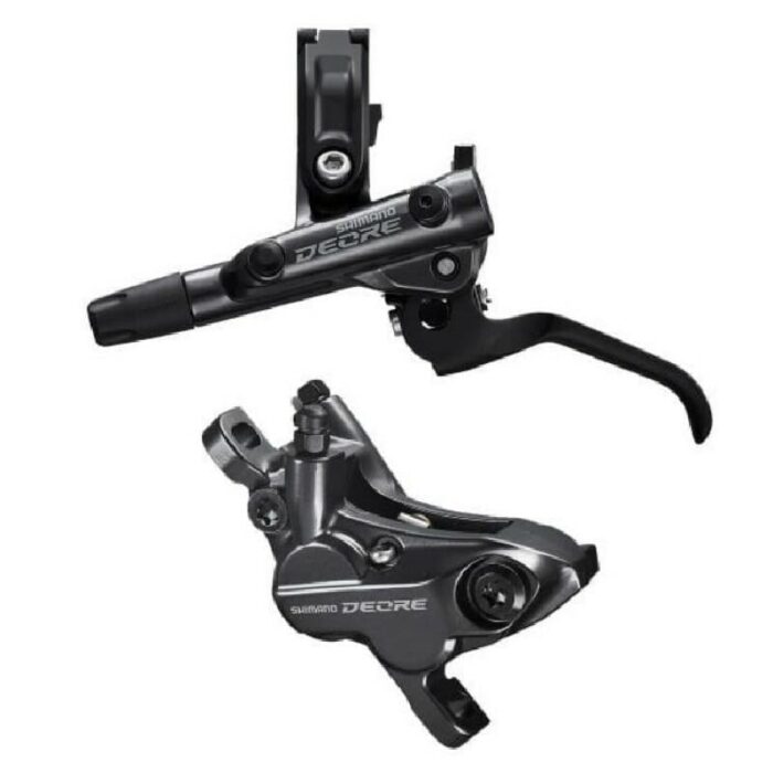 KOČNICA SHIMANO/J-kit DEORE BL-M6100(L) BR-M6120(F) W/O ADAPTER RESIN PAD(W/O FIN) 1000MM HOSE(SM-BH90-SS BLACK) W/CONNECTER INSERT IND.PACK