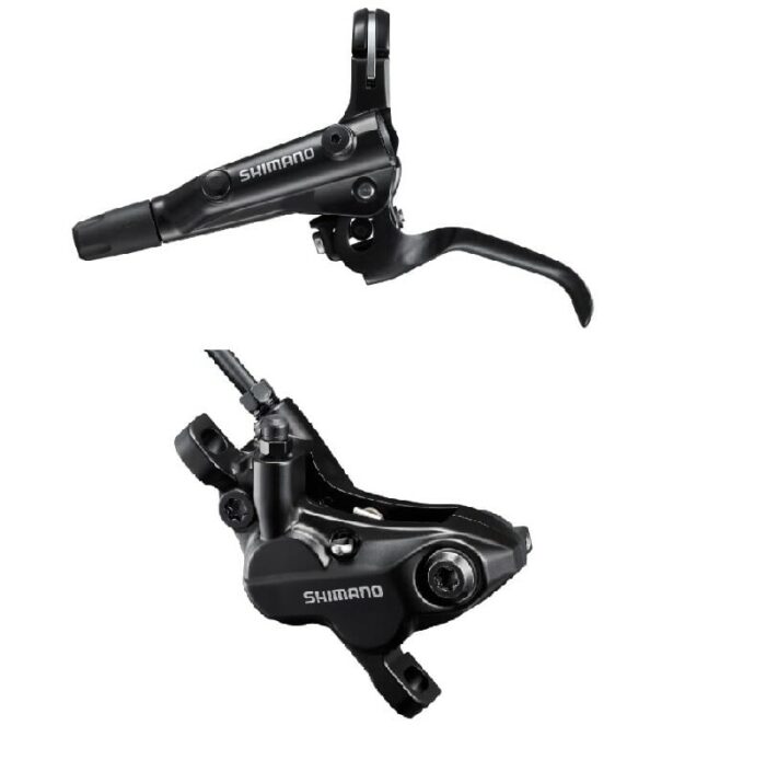 KOČNICA SHIMANO BL-MT501(L) BR-MT520(F) BLACK W/O ADAPTER RESIN PAD(W/O FIN) 1000MM HOSE(SM-BH90-SS BLACK) W/CONNECTER INSERT IND.PACK