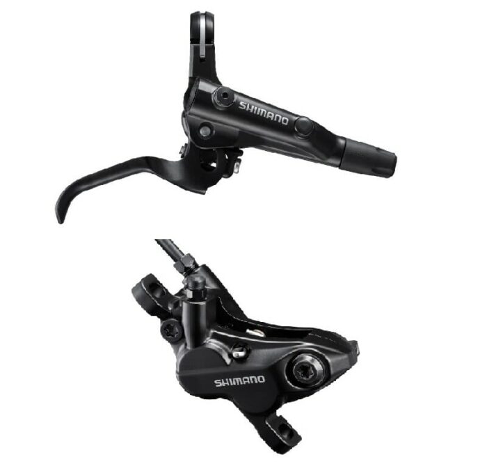 KOČNICA SHIMANO BL-MT501(R) BR-MT520(R) BLACK W/O ADAPTER RESIN PAD(W/O FIN) 1700MM HOSE(SM-BH90-SS BLACK) W/CONNECTER INSERT IND.PACK