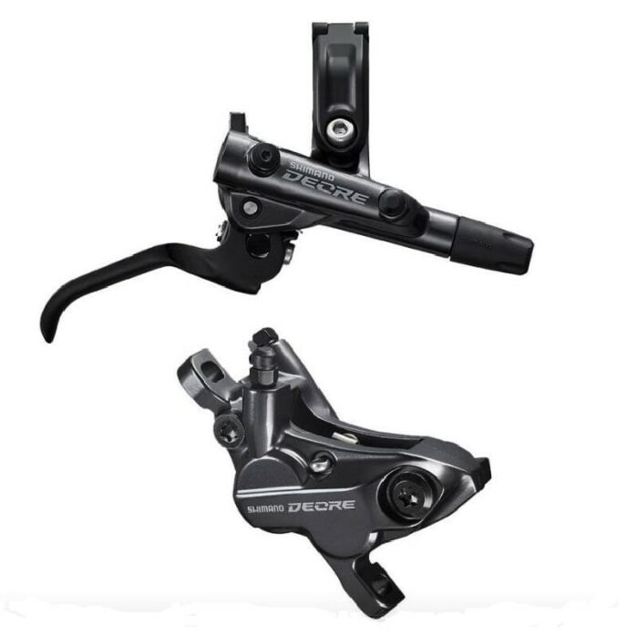 KOČNICA SHIMANO/J-kit DEORE BL-M6100(R) BR-M6120(R) W/O ADAPTER RESIN PAD(W/O FIN) 1700MM HOSE(SM-BH90-SS BLACK) W/CONNECTER INSERT IND.PACK