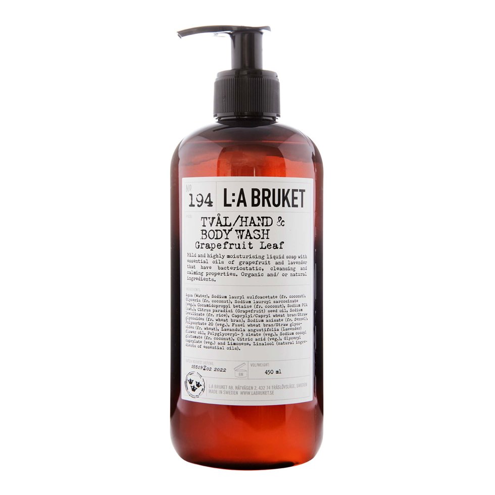 L:A Bruket 194 Hand & Body Wash Grapefruit Leaf