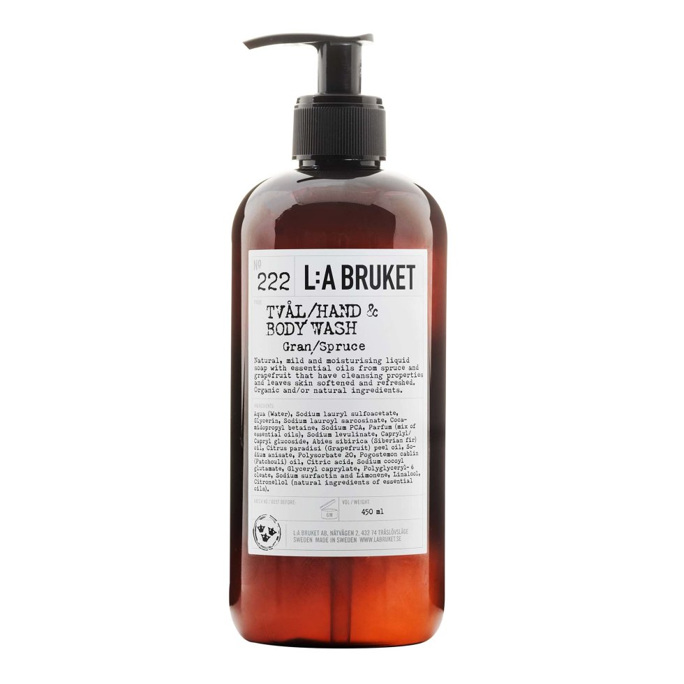 L:A Bruket 222 Hand & Body Wash Spruce