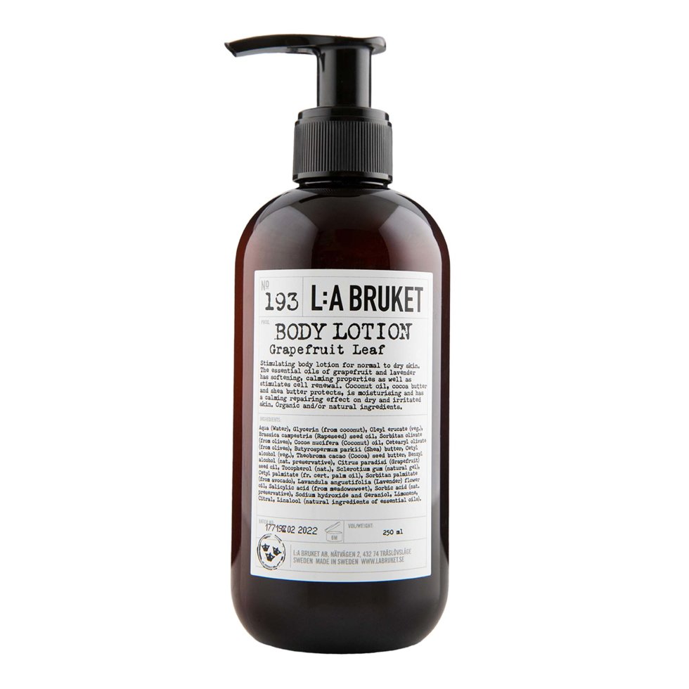 L:A Bruket 193 Body Lotion Grapefruit Leaf