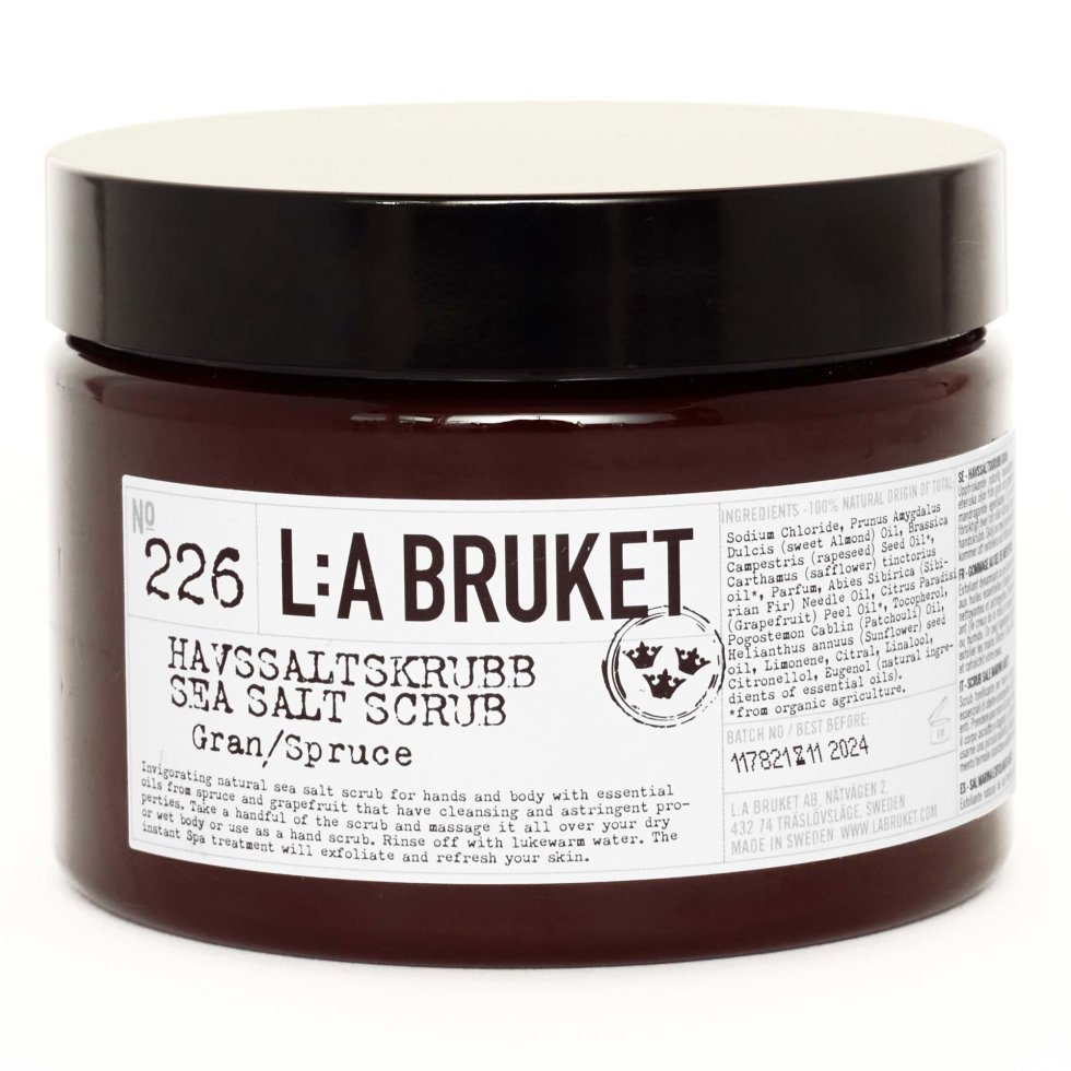 L:A Bruket 226 Spruce Sea Salt Scrub