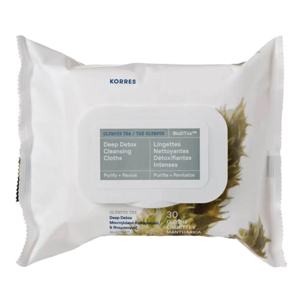 Korres Olympus Tea Deep Detox Cleansing Cloths