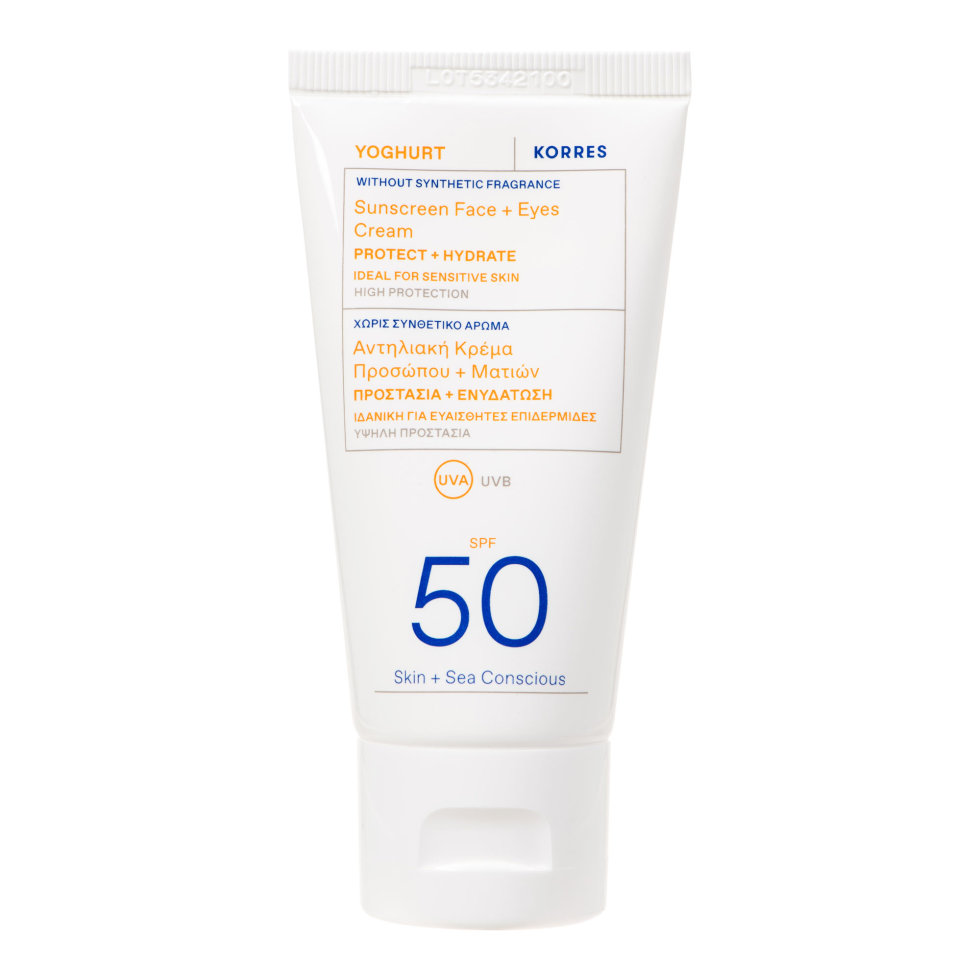 Korres Yoghurt Sunscreen Face & Eyes Cream SPF 50