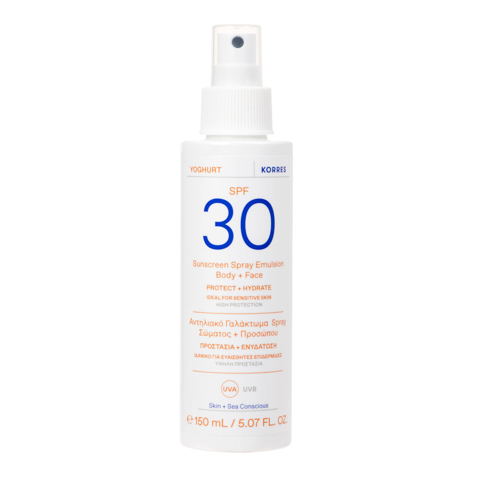 Korres Yoghurt Sunscreen Spray Emulsion Body & Face SPF 30