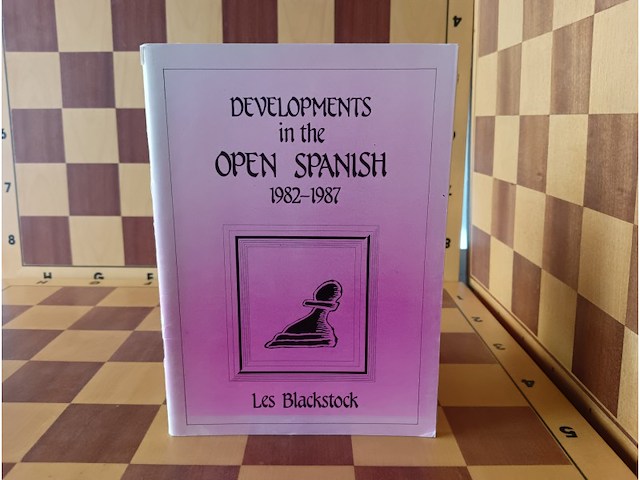 Developments in the Open Spanish 1982-1987 (sah)