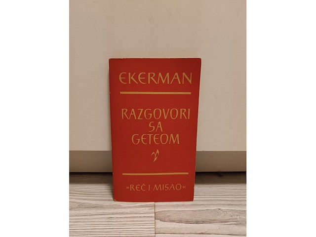 Razgovori sa Geteom - J.P.Ekerman