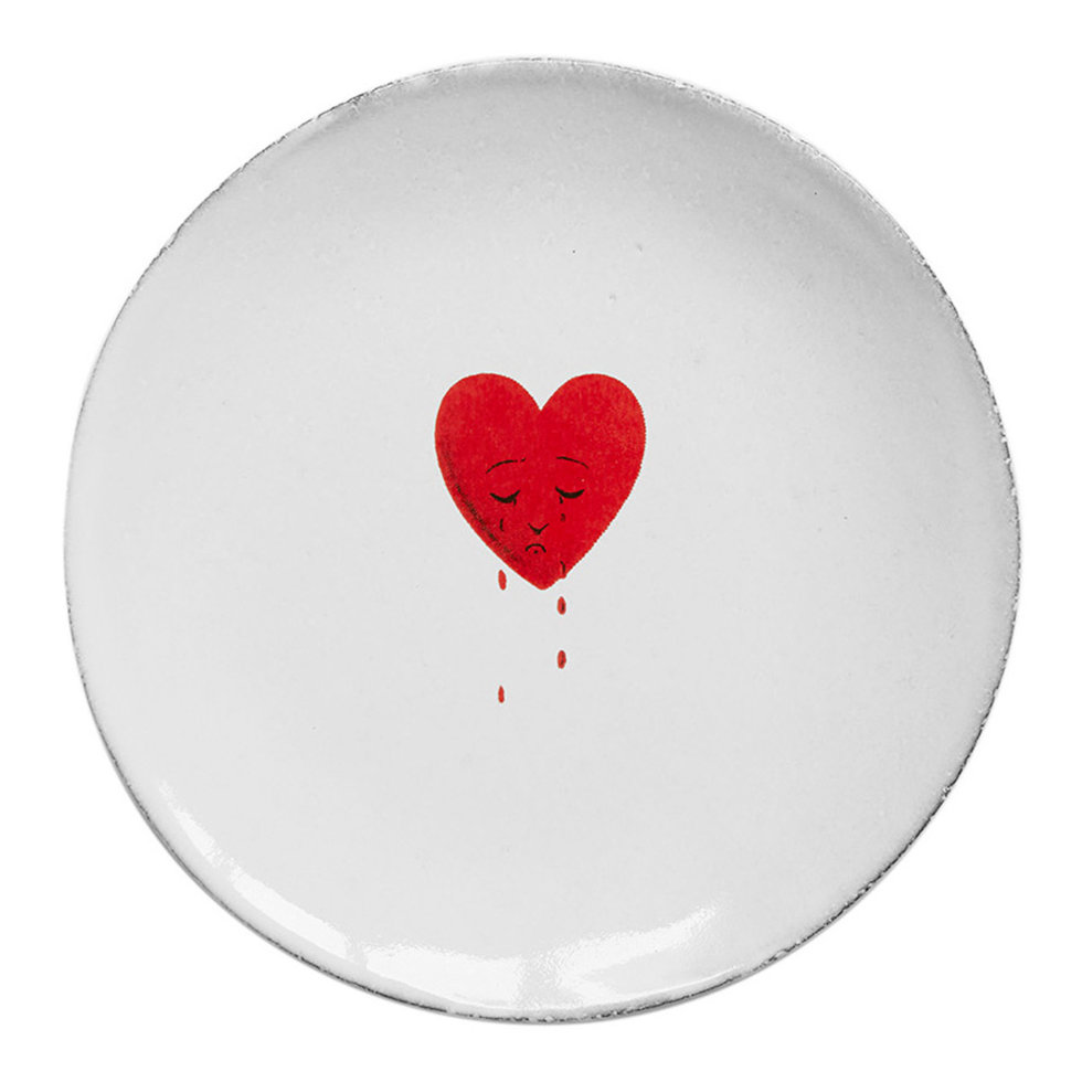 Astier De Villatte Crying Heart John Derian Saucer