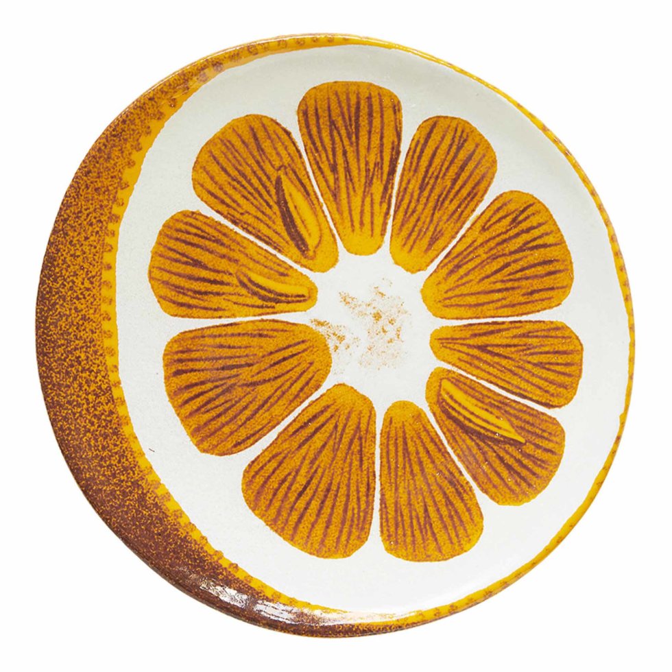 Astier De Villatte Orangea Plate with Seed