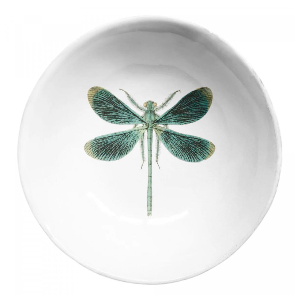 Astier de Villatte Small Dragonfly Soup Plate