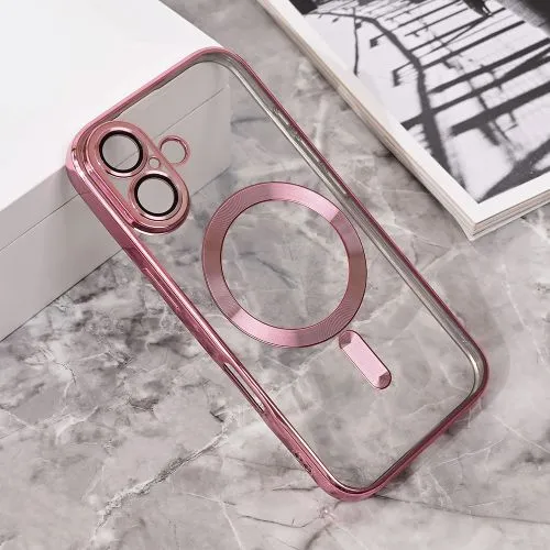 Futrola - maska Magsafe Lux za iPhone 16 6.1 roze