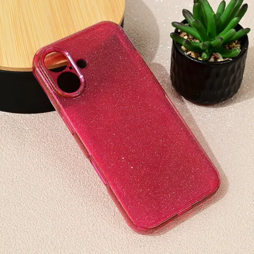 Futrola - maska Sparkle Dust za iPhone 16 6.1 bordo