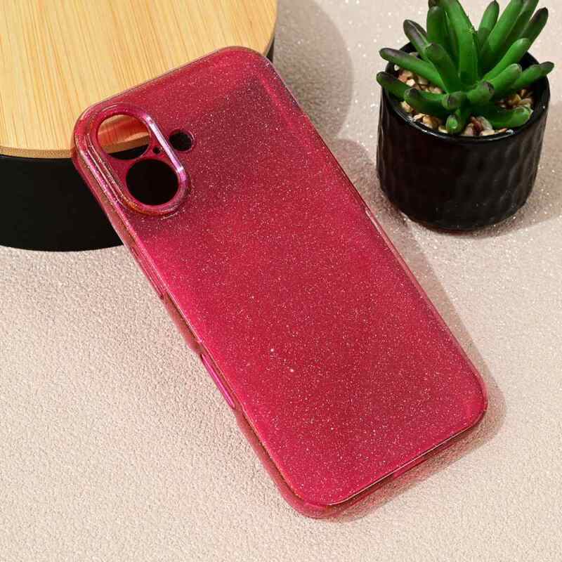 Maska Sparkle Dust za iPhone 16 6.1 bordo