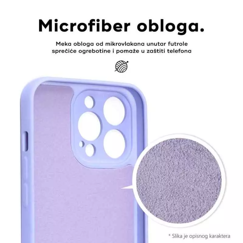 Maska Teracell Soft Velvet za Xiaomi Redmi 14C ljubicasta