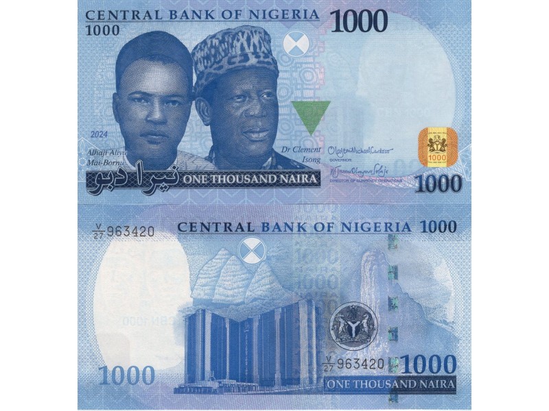 NIGERIA 1000 Naira 2024 UNC, P-49