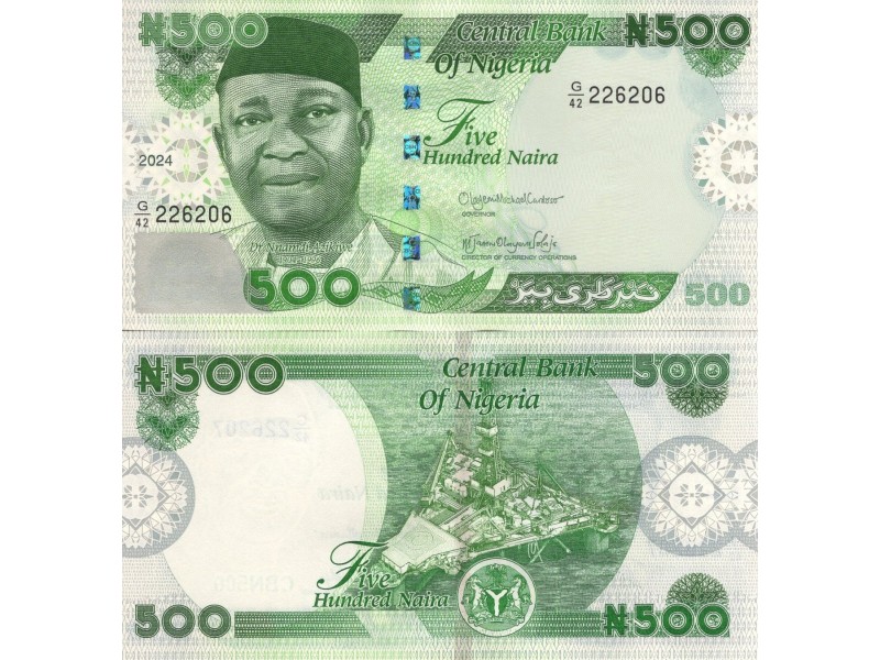 NIGERIA 500 Naira 2024 UNC, P-48