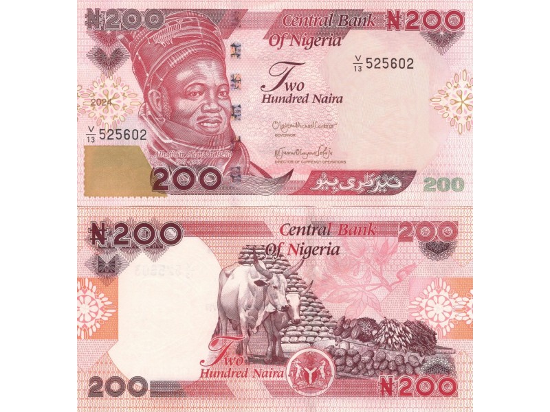 NIGERIA 200 Naira 2024 UNC, P-47