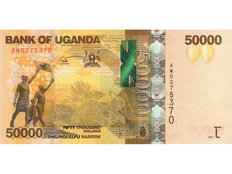 UGANDA 50.000 Shilingi 2021 UNC, P-54