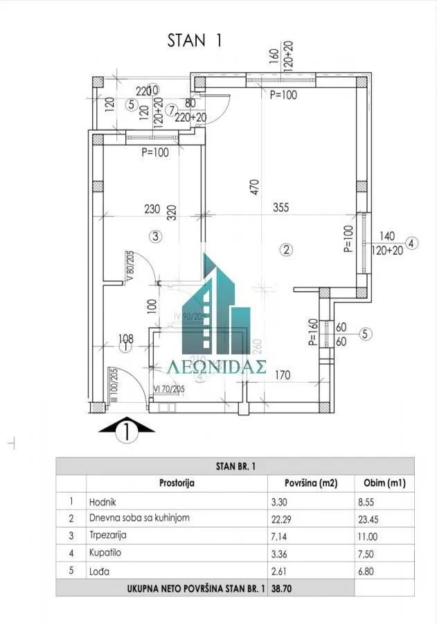 Prodaja, jednosoban stan, 38m2, Čair, Niš