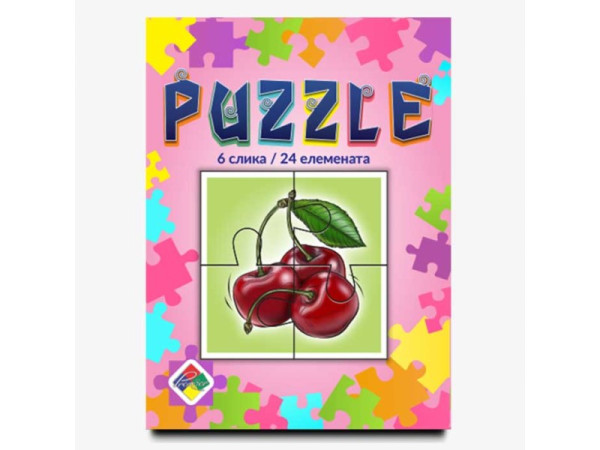 Edukativne puzzle 6/24 VOĆE - višnja