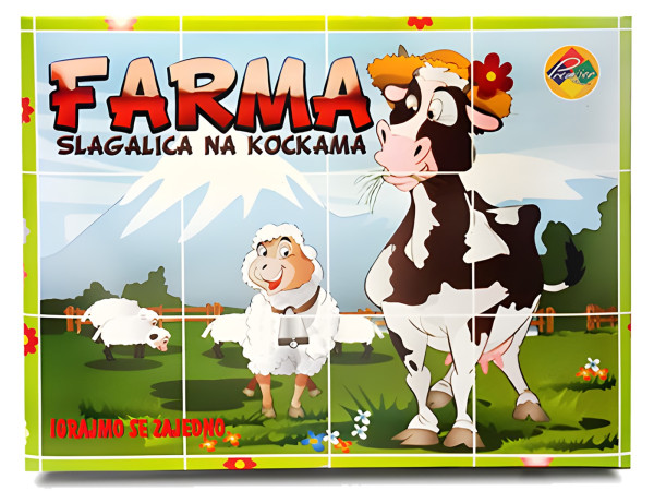 Edukativna slagalica, 6 slika, FARMA