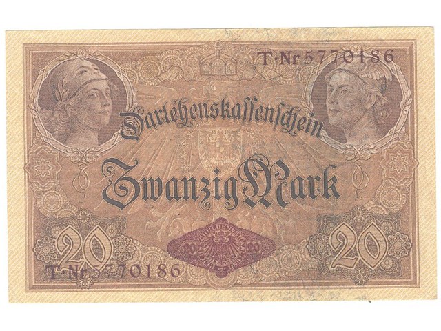 Nemacka 20 maraka 1914