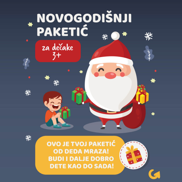 Novogodišnji paketić za dečake 3+ no. 3 - 1499 din