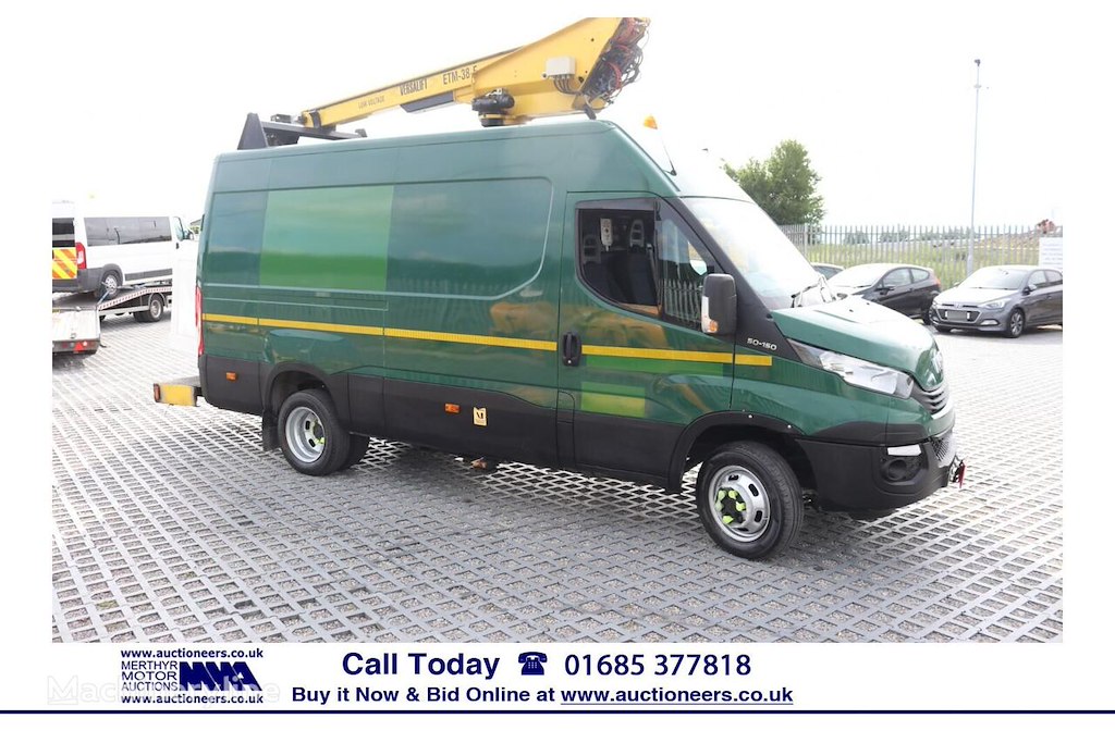 IVECO DAILY 50-150 3.0HPI LWB HIGH TOP VAN C/W VERSALIFT 14M HOIST auto dizalica s korpom