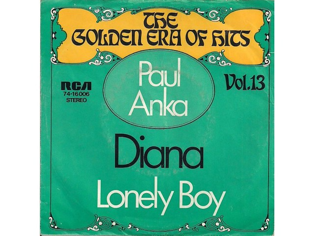 Paul Anka – Diana / Lonely Boy Vinyl, 7`, 45 RPM, Singl