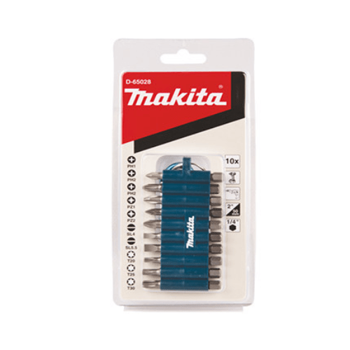 MAKITA D-65028 Komplet umetaka za vijke sa gumenim držačem 10 delova