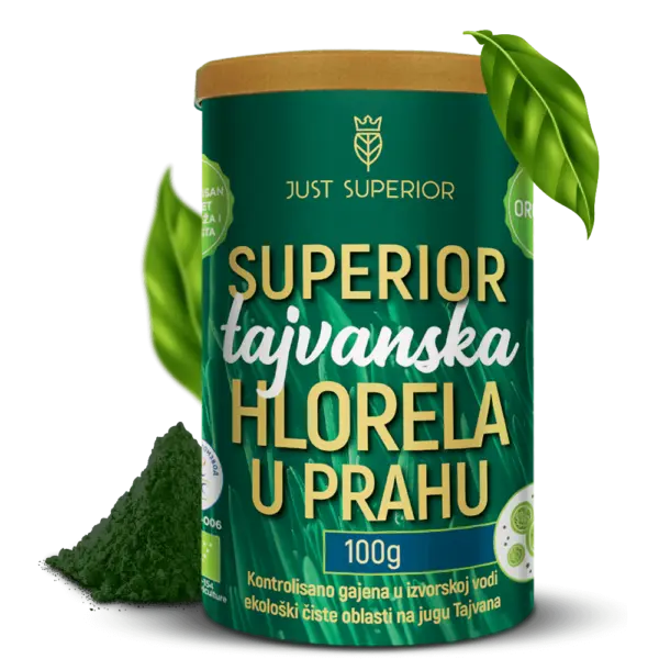 Hlorela – Organska Tajvanska 100g – Just Superior