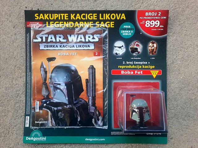 Star Wars Zbirka kaciga likova - Boba Fett