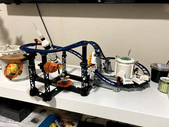 Lego roller coaster