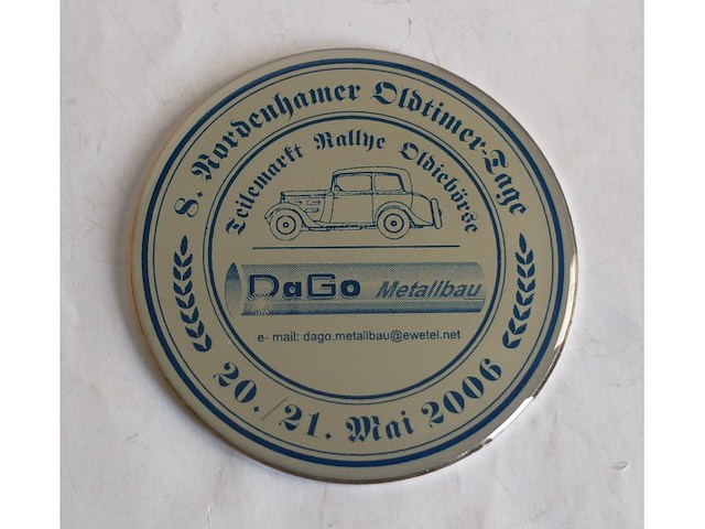 oznaka auto OLDTIMER RALLYE Nordenhamer Germany