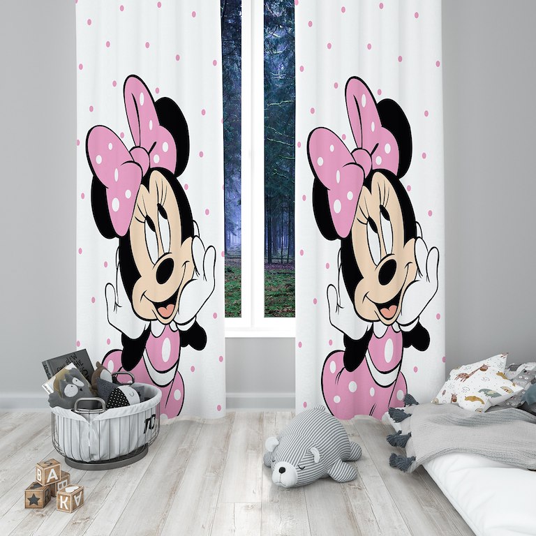 MEY HOME 3D-Draperi-Minnie pink spots