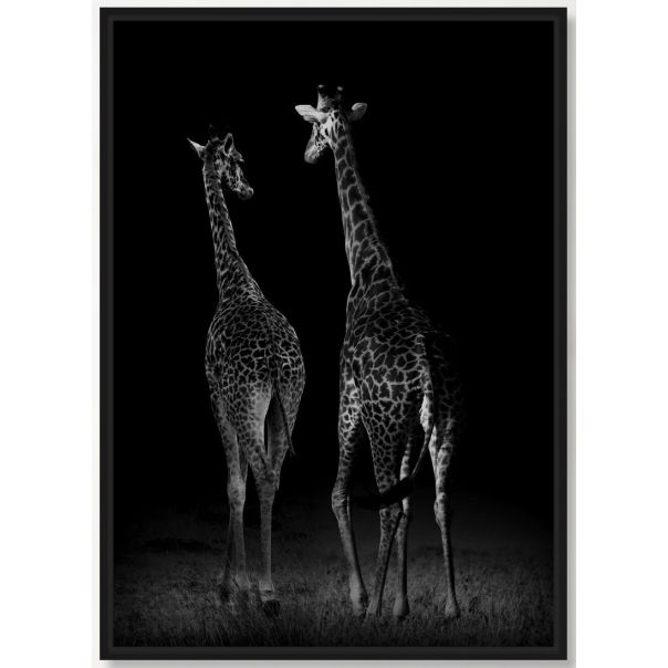 DEKOR DOM Slika sa ramom 27x37cm Giraffe