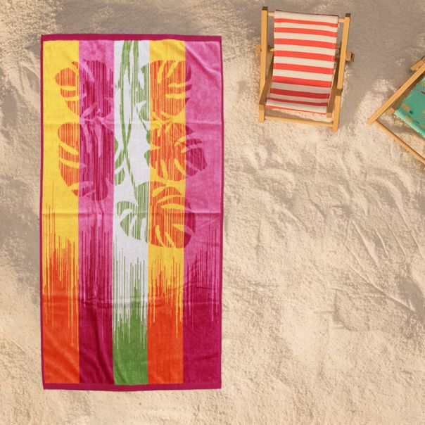 DEKOR DOM Peškir za plažu 70x140cm Beach Master, Pop stripe