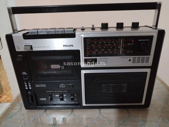 radiokasetofon vintange philips 498