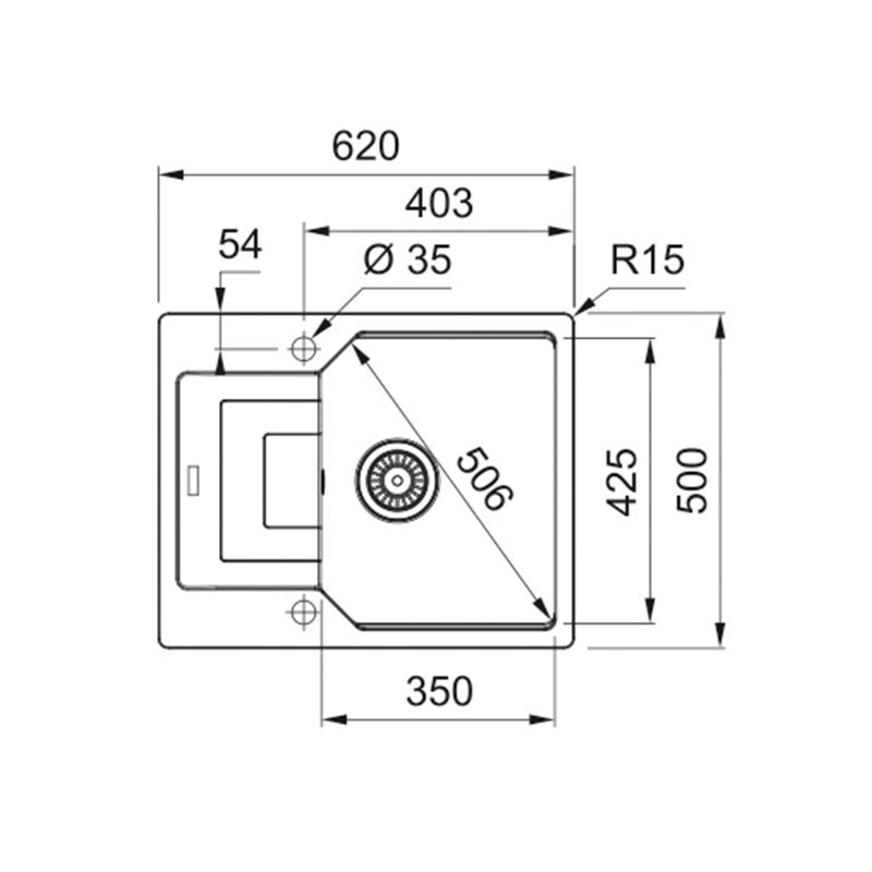 Franke sudopera Urban 2.0 UBG 611-62 114.0686.739