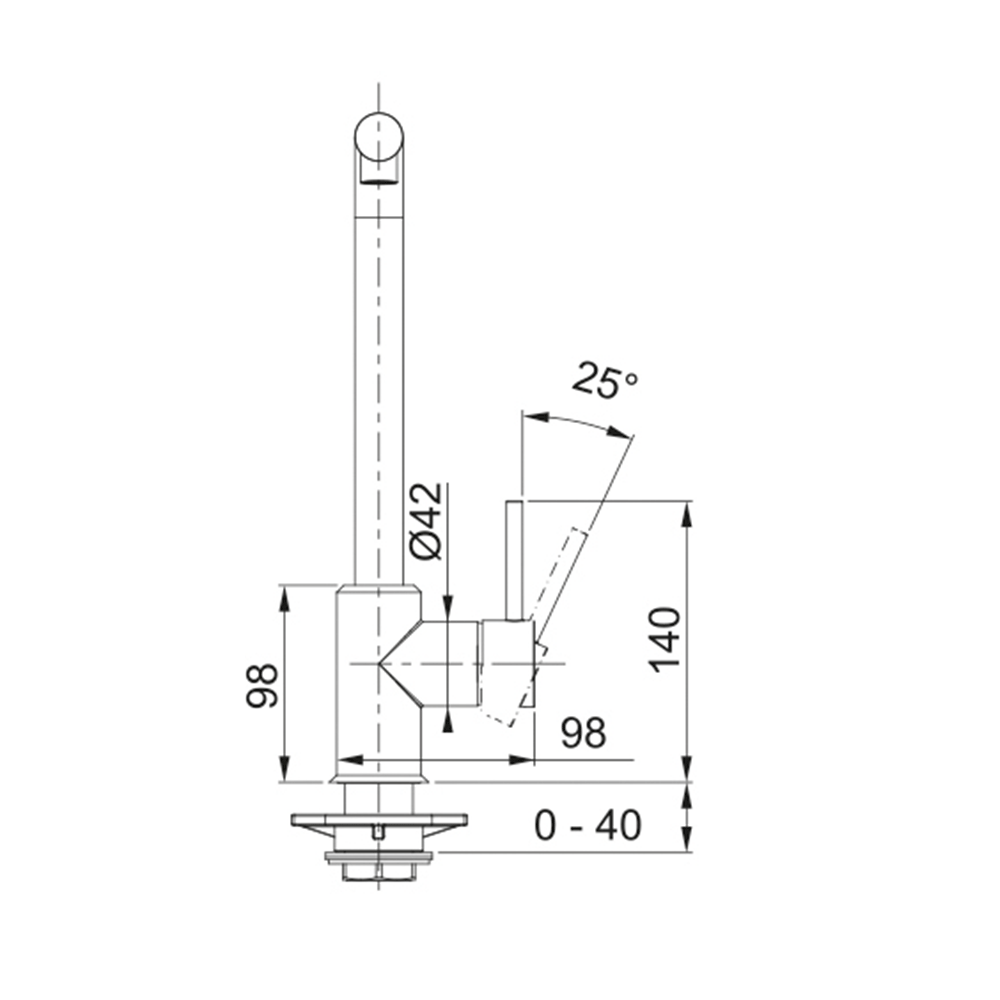 Franke slavina Sirius-D L 115.0668.280