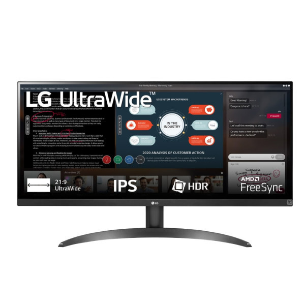 Monitor 29'' LG 29WP500-B IPS 2560x108075Hz5ms2xHDMIVESA