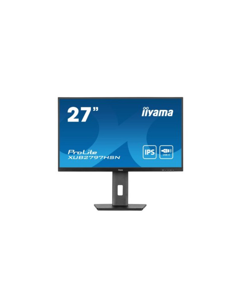 Monitor 27" Iiyama XUB2797HSN-B1 IPS 1920x1080/100Hz/1ms/HDMI/DP/USB/RJ45