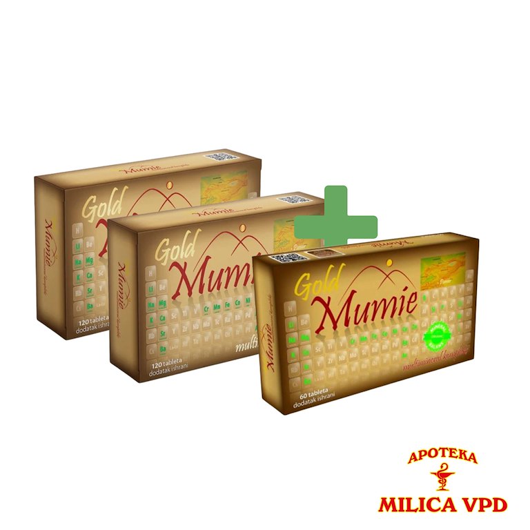 Mumie AKCIJA tablete 2X120 + 60 TABLETA GRATIS