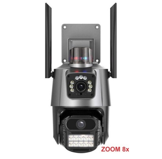 CAM-IP6MP-EP11-8X zoom GMB kamera 6 mpix microSD iCSee xmeye pro app two-way voice PTZ ip66, 2x3.6mm